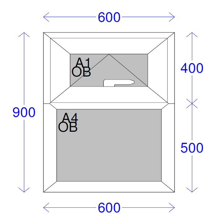 Elite 63 Casement Window (White) 600 x 900mm – GlassOnline